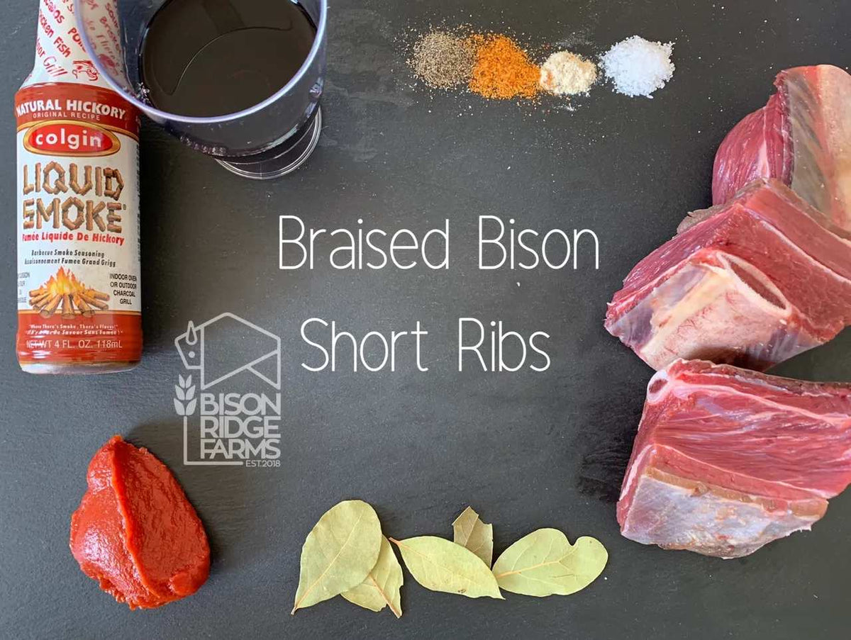 BRAISED BISON SHORT RIBS IN BBQ SAUCE – Bison Ridge Farms